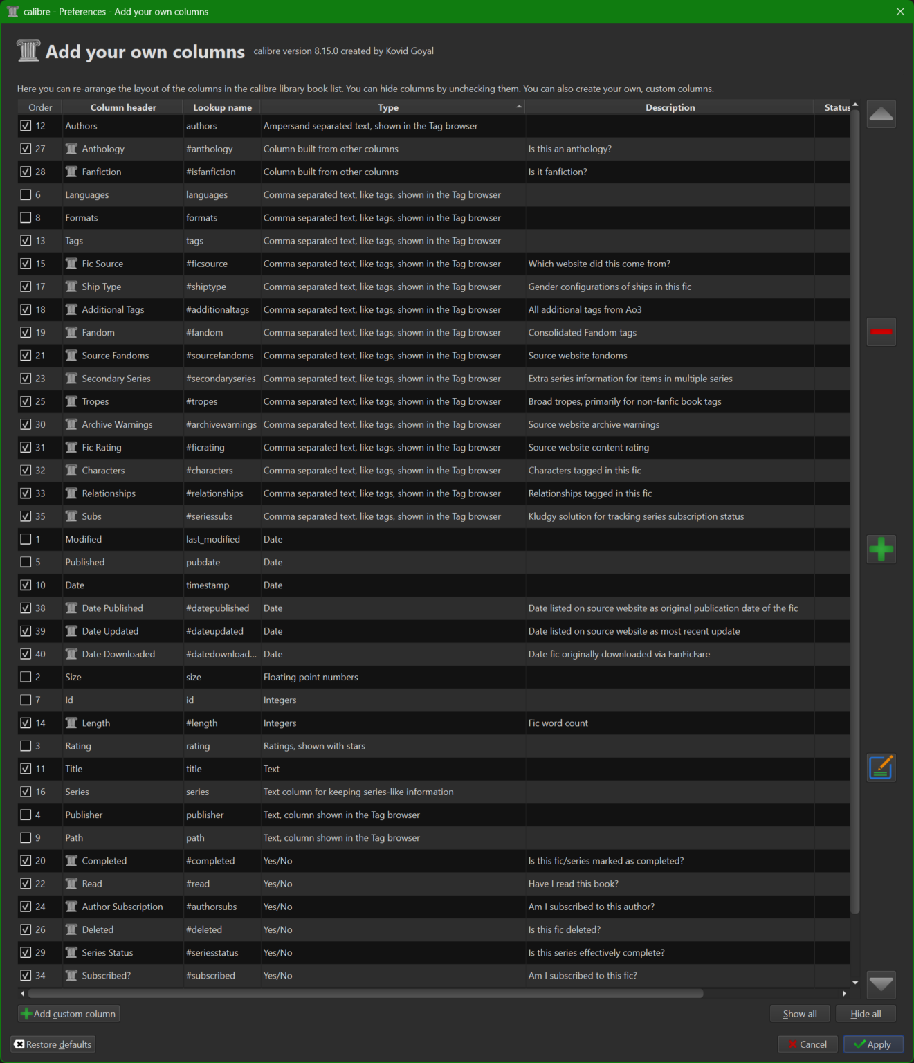 Calibre + FanFicFare Optimization Guide – Stormy Crossroads